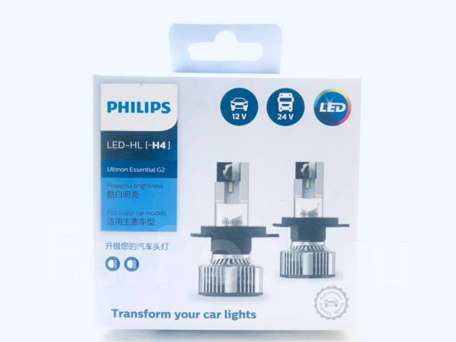 Лампы LED H4 Philips Ultinon Essential G2 комплект Абсолютно новые ...