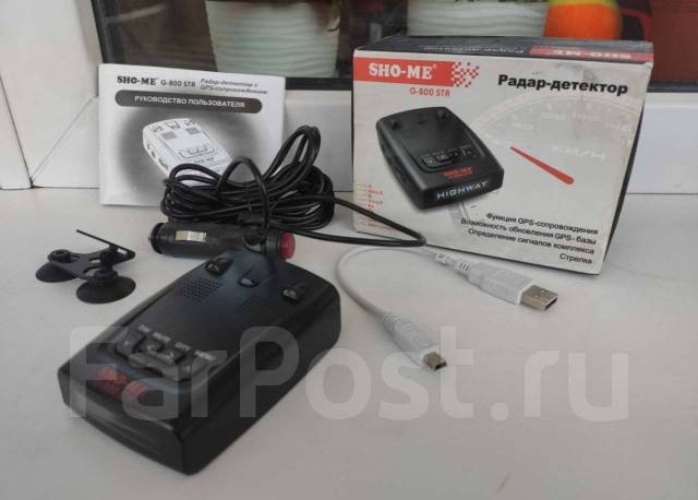 SHO-ME G-800 STR - антирадар с GPS модулем, оснащен OLED-дисплеем, б/у ...