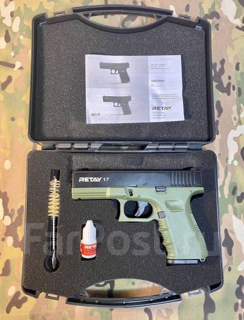 Охолощенный пистолет Retay 17 (Зеленый) 9mm P. A. K, новый, в наличии ...