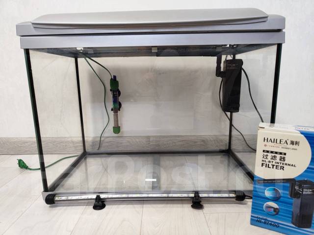 Аквариум 70 л. Фильтр. Светильник. Обогреватель, в наличии. Цена: 6 700 ...