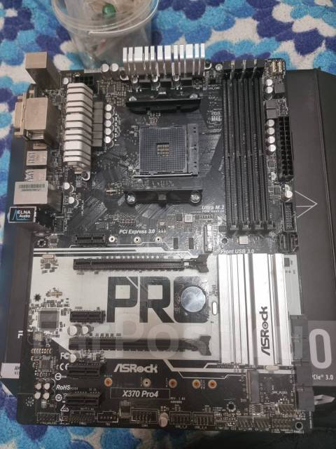 Материнская плата, AMD X370, ASRock, б/у, в наличии. Цена: 2 000₽ в ...