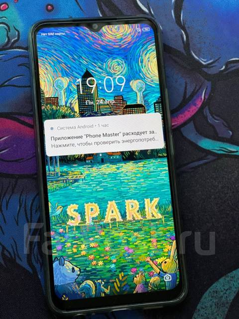 Смартфон Tecno Spark 8C 64 Gb, 64 гб, 6.60", моноблок, б/у, в наличии ...