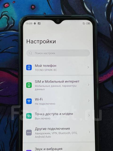 Смартфон Tecno Spark 8C 64 Gb, 64 гб, 6.60", моноблок, б/у, в наличии ...