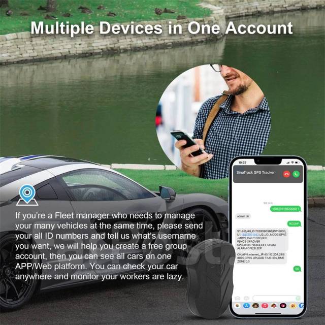 GPS-4g трекер Sinotrack ST-905 маяк, маячок, метка антенна для авто ...