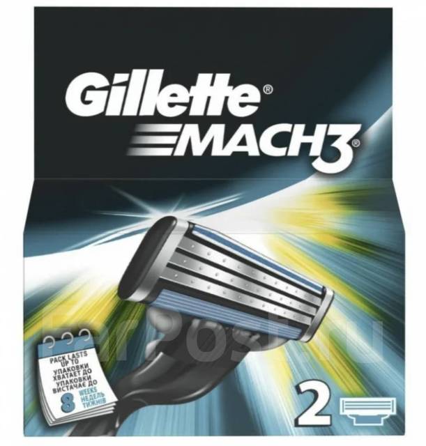 Сменные кассеты Gillette Mach 3 (2штучные), в наличии. Цена: 500₽ во ...