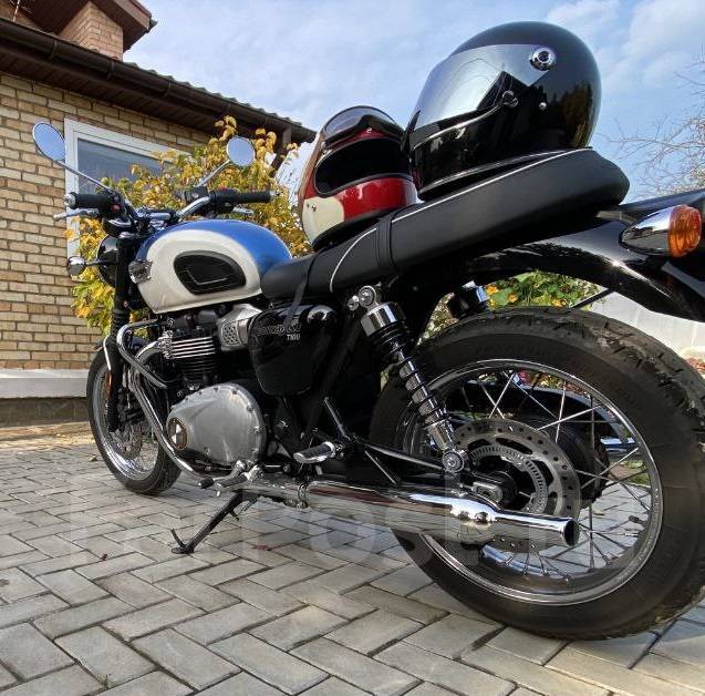 Triumph Bonneville T100, 2018, 900 куб. см. 2х тактный, с пробегом, исправен, 16 500 км, бензин ...