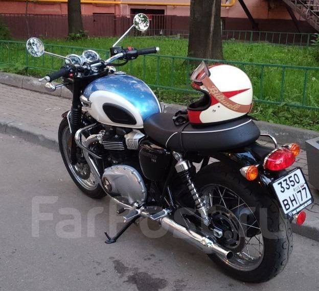 Triumph Bonneville T100, 2018, 900 куб. см. 2х тактный, с пробегом, исправен, 16 500 км, бензин ...