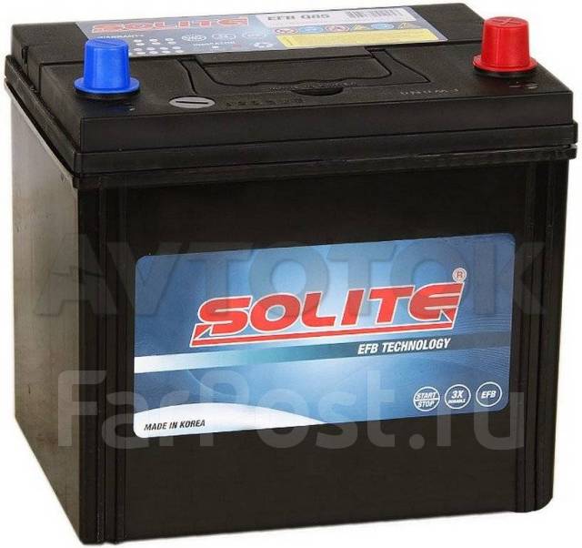 Аккумулятор Solite EFB Q85L емк.70а/ч п. т. 730а EFBQ85L, обратная ...