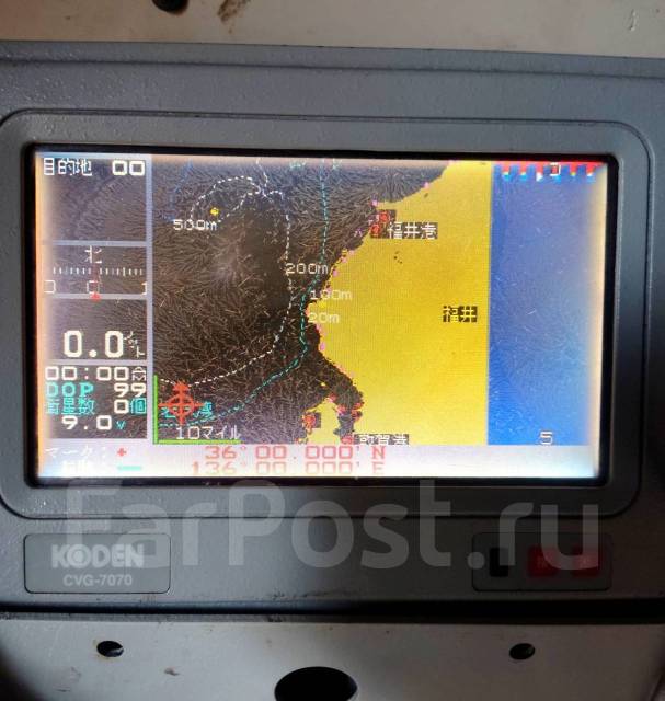 Рыбопоисковый GPS навигатор Koden CVG -7070 б/у Япония, в наличии. Цена: 12 000₽ во Владивостоке