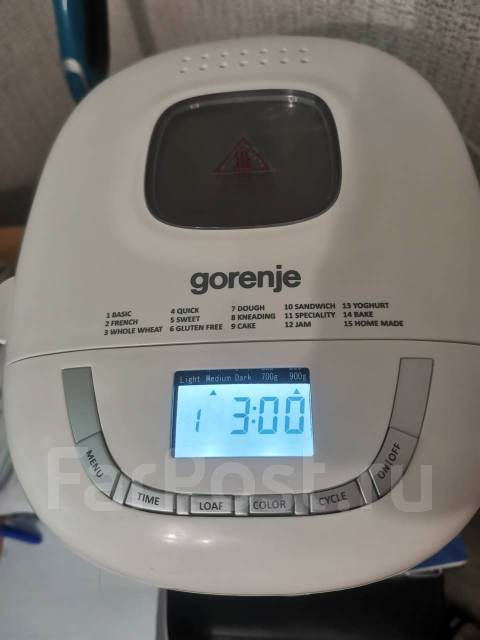 Хлебопечка Gorenje BM910WII, б/у, в наличии. Цена: 3 399₽ во Владивостоке