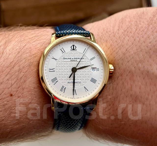 Часы Золотые Мужские -Baume & Mercier- 750 проба, мужчине, б/у, в ...