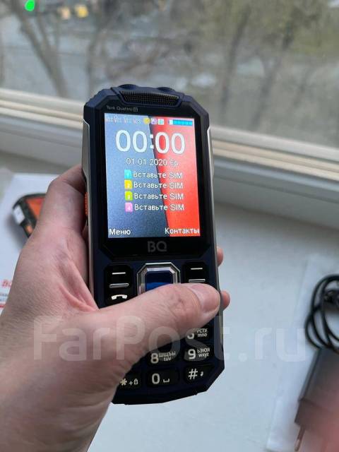 Телефон ВQ 2817 Tank Quattro, 2.80", моноблок, синий, кнопочный, новый ...