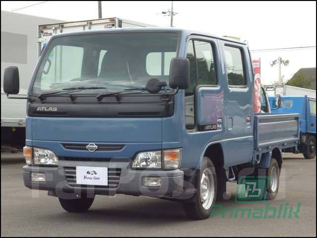 Лобовое стекло Nissan Atlas / Condor 1991- (F23/H41) 1521*714*1590 (Зеленоватый оттенок, Синяя ...