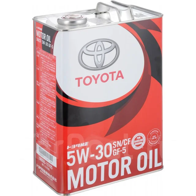 Масло моторное Toyota 5w30 4л (08880-13705, 08880-10705), синтетическое ...