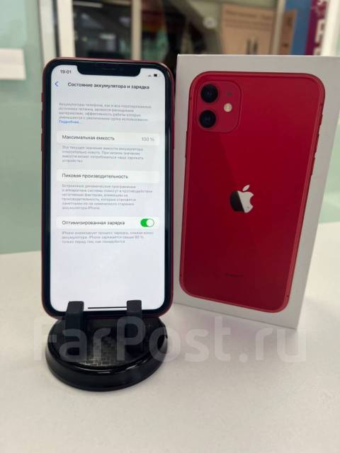 Apple iPhone 11 64Gb, 64 гб, 6.10", моноблок, красный, 3G, 4G LTE, NFC ...