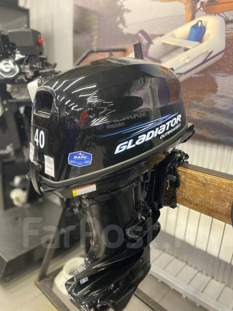 Мотор лодочный Gladiator G40 FHS, 40,00 л.с. S (381 мм), 2022 год ...