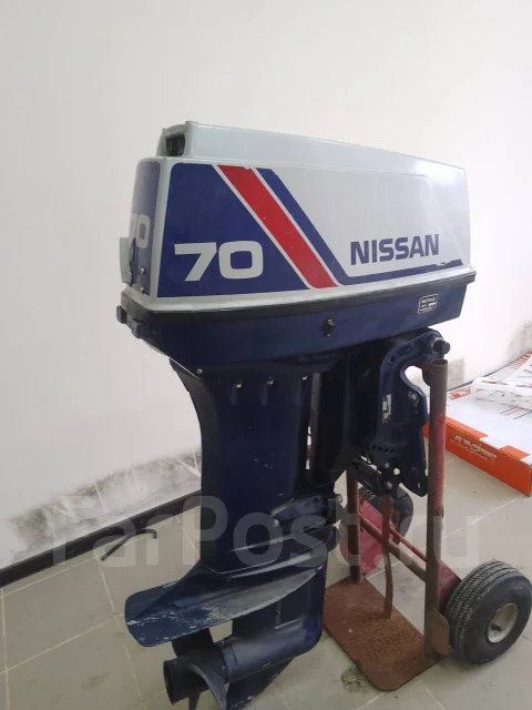 Лодочный мотор Nissan 70, 70,00 л.с. L (508 мм), бензиновый, 2-тактный ...