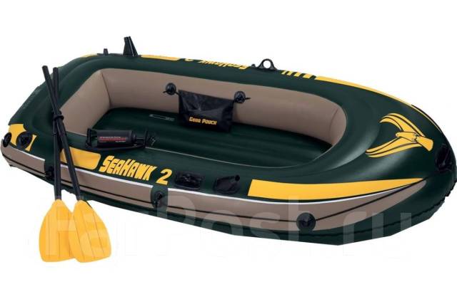 Надувная лодка Intex Seahawk-2, без двигателя, 2,30 м. надувной (пвх ...