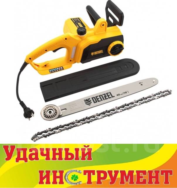Пила цепная электрическая Denzel EDS-1800P 1,8кВт, цепь 3/8"-1,3-57зв ...