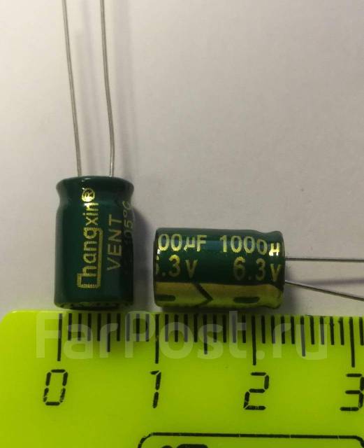 Конденсатор электролитический 1000 мкФ 6,3 V, новый, в наличии. Цена ...