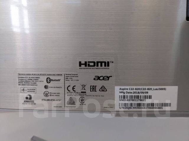 21.5" Моноблок Acer Aspire Intel Pentium J5005, 4x1500 МГц, IPS, 1920 ...