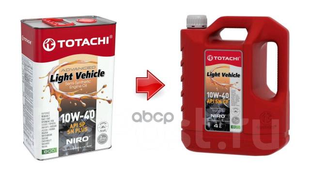 Моторное Масло Totachi Niro Lv Semi-Synthetic Sae 10W-40 Api Sp/Sn Plus ...