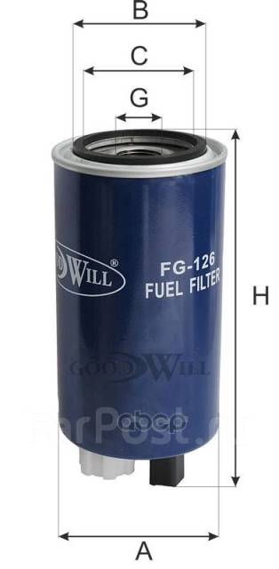 Фильтр Топливный Fg 126 3973233Goodwill Камаз Кавз Паз С Дв. Cummins ...