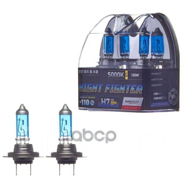 Лампа Высокотемпературная Avantech H7 12V 55W (100W) 5000K, Комплект 2 ...