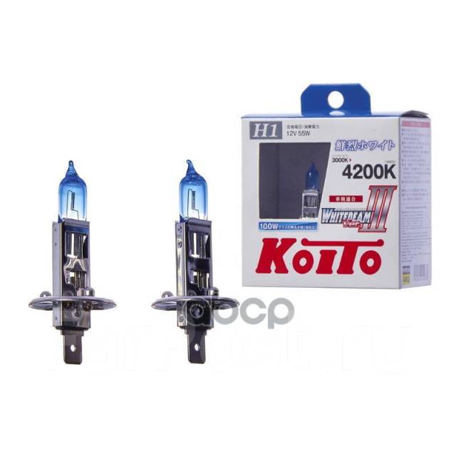 Лампа Высокотемпературная Koito Whitebeam H1 12V 55W (100W) 4200K ...