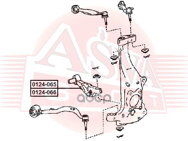 Рычаг Передний Нижний Правый Toyota 48620-50070 ASVA арт. 0124066 ...