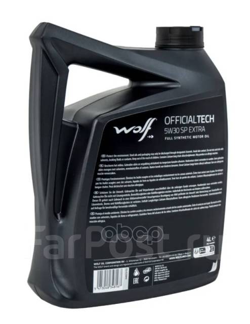 Масло Моторное 5W30 Син. Wolf Officialtech C3 Sp Extra 4Л (Sn Plus/Sp ...