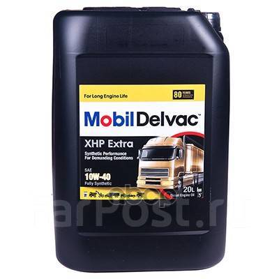 Масло Моторное 20 Л, Mobil Delvac Xhp Extra 10W-40 10W-40 Mb 228.5/235. ...