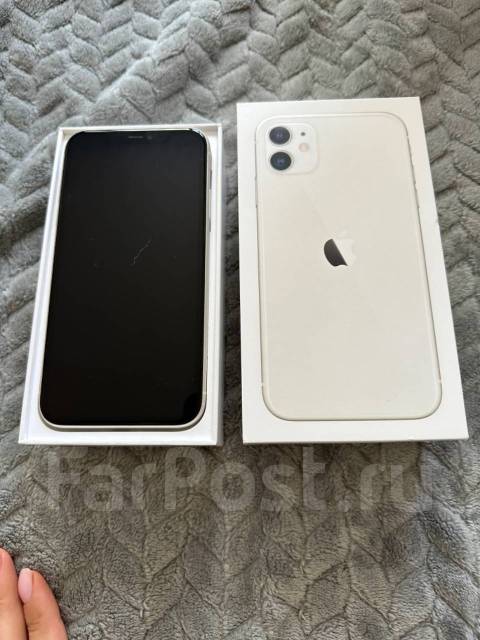 Продам iPhone 11, 64 гб, моноблок, белый, б/у, в наличии. Цена: 30 000 ...