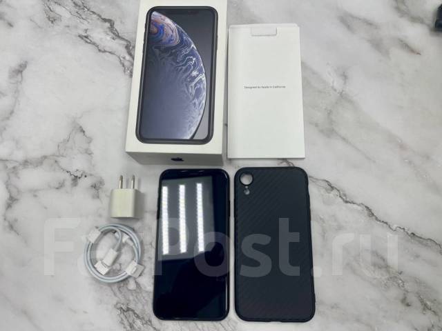 iPhone XR 64GB, 64 гб, 6.10", моноблок, черный, 3G, 4G LTE, Защищенный ...