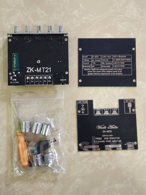 Усилитель звука ZK-MT21, новый, в наличии. Цена: 1 600₽ во Владивостоке