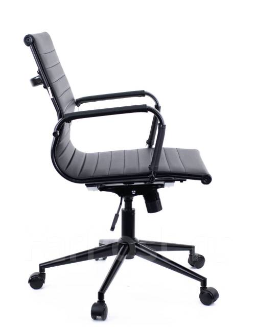 Кресло компьютерное Everprof Leo Black T, кожзам, колеса, чёрный, новый, в наличии, доставка от ...