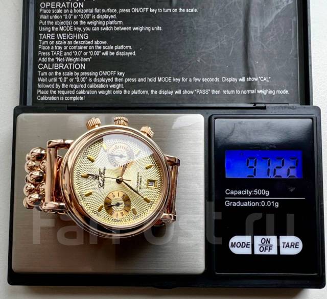 Часы Золотые Мужские -Gold Time- Хронограф, мужчине, б/у, в наличии ...