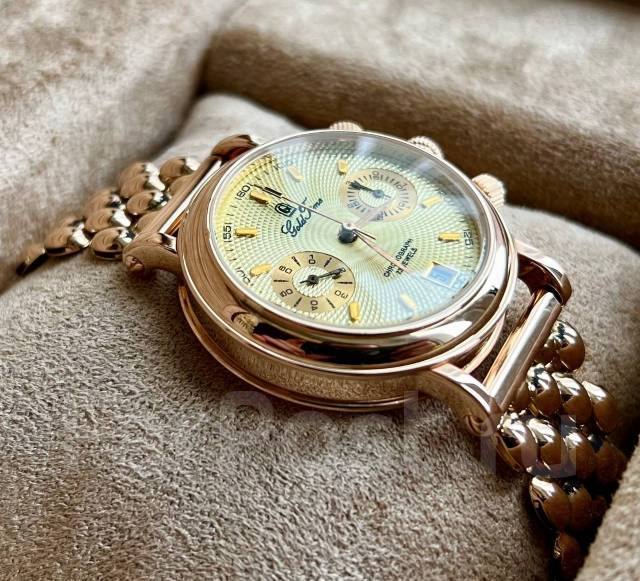 Часы Золотые Мужские -Gold Time- Хронограф, мужчине, б/у, в наличии ...