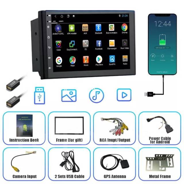Магнитола Android Андроид +камера заднего хода +видеорегистратор ADAS ...
