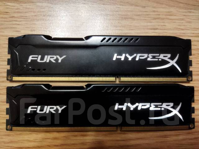 Оперативная память Kingston HyperX 4Gb DDR3-1866, 4 гб, б/у, в наличии ...