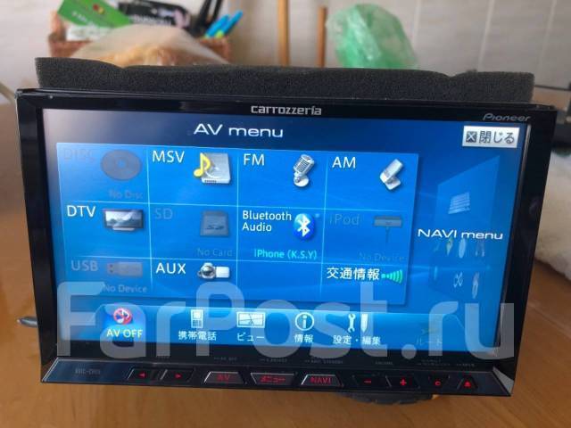 Pioneer Carrozzeria avic-zh77 HDD DVD SD USB Bluetooth, 2 DIN — 178x100 мм, б/у, в наличии. Цена ...
