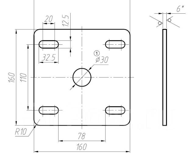 Столб для забора металлический с фланцем 1500х60х60х1,5, в наличии ...