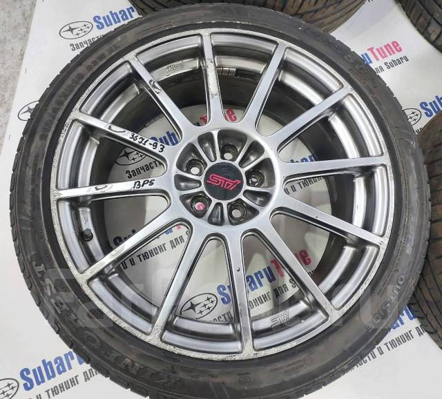 Диски Enkei STI R18 7.5 +55 5x100 Brembo OK + шины Kinforest 215/45R18 ...