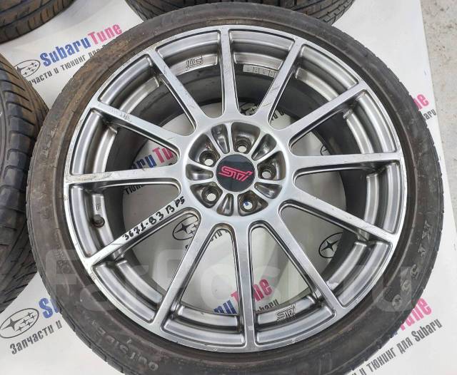 Диски Enkei STI R18 7.5 +55 5x100 Brembo OK + шины Kinforest 215/45R18 ...