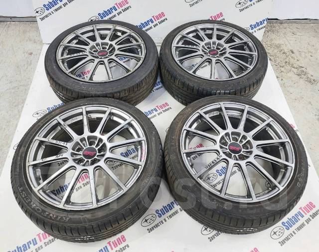 Диски Enkei STI R18 7.5 +55 5x100 Brembo OK + шины Kinforest 215/45R18 ...