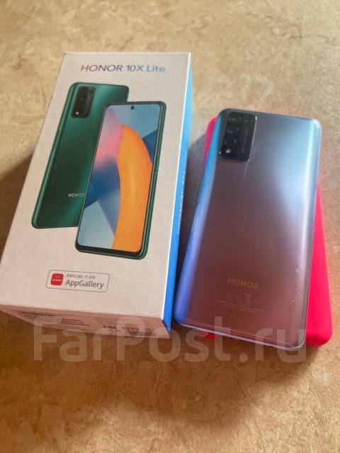 Honor 10X Lite, 128 гб, моноблок, б/у, в наличии. Цена: 8 000₽ во ...