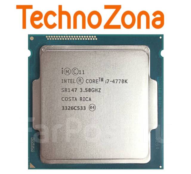 Процессор intel i7-4770K (4 ядра / 8 потоков /3.5-3.9GHz) LGA1150, б/у ...