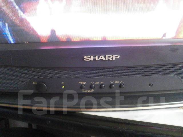 ТV Sharp CV - 2195RU. Всё Работает, CRT (ЭЛТ), 21", б/у, в наличии. Цена: 699₽ во Владивостоке