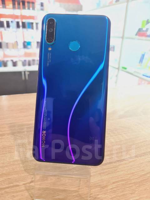 Honor 20 lite 128 гб, синий, 4G LTE, Dual-SIM, NFC, б/у, в наличии ...