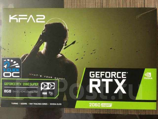 Видеокарта KFA2 GeForce RTX 2060 Super 1-Click OC 8GB, б/у, в наличии ...